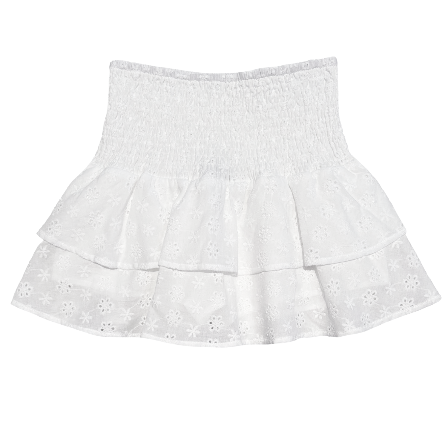 White Embroidered Skirt – dear hannah prep