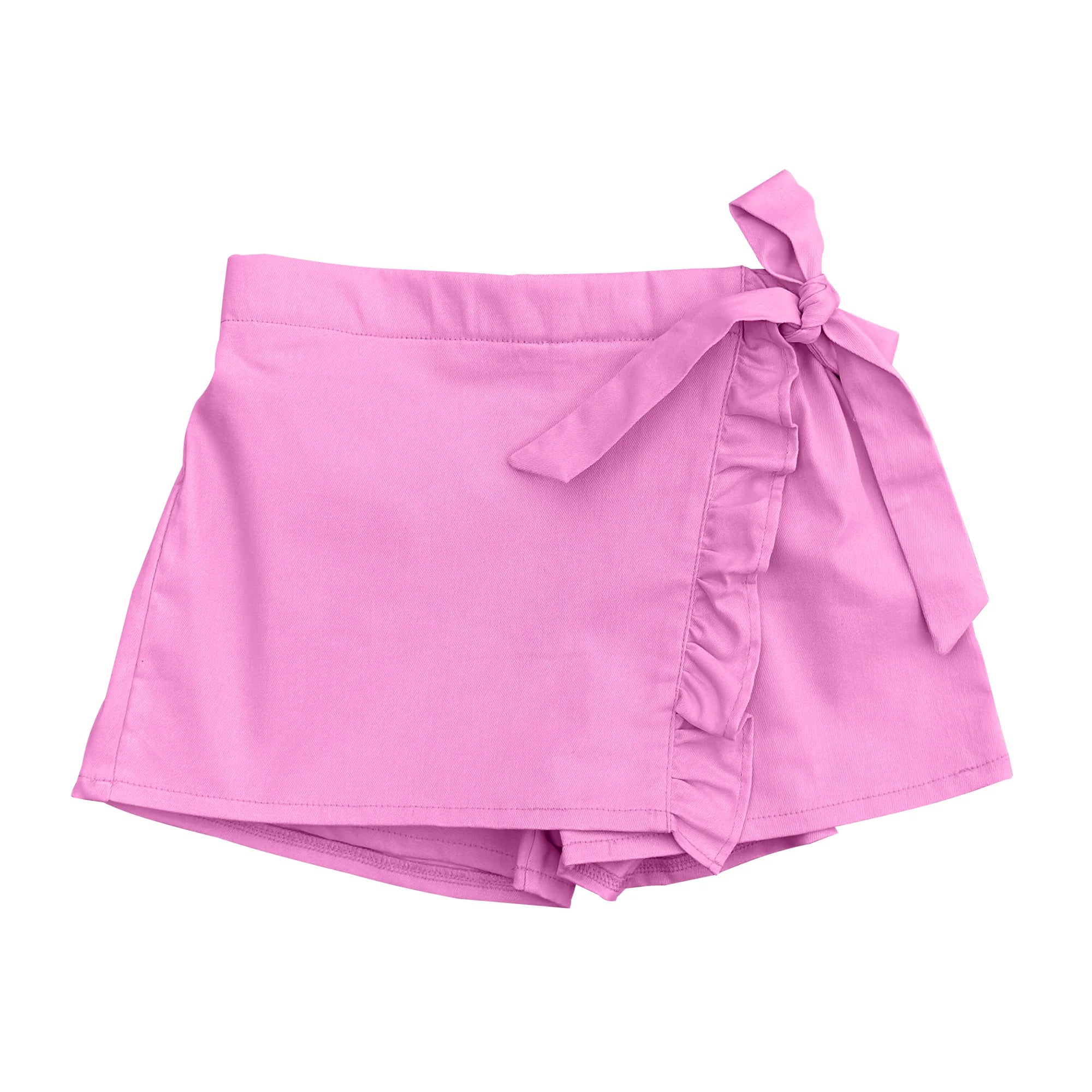 Pink Denim Tie Skort – dear hannah prep