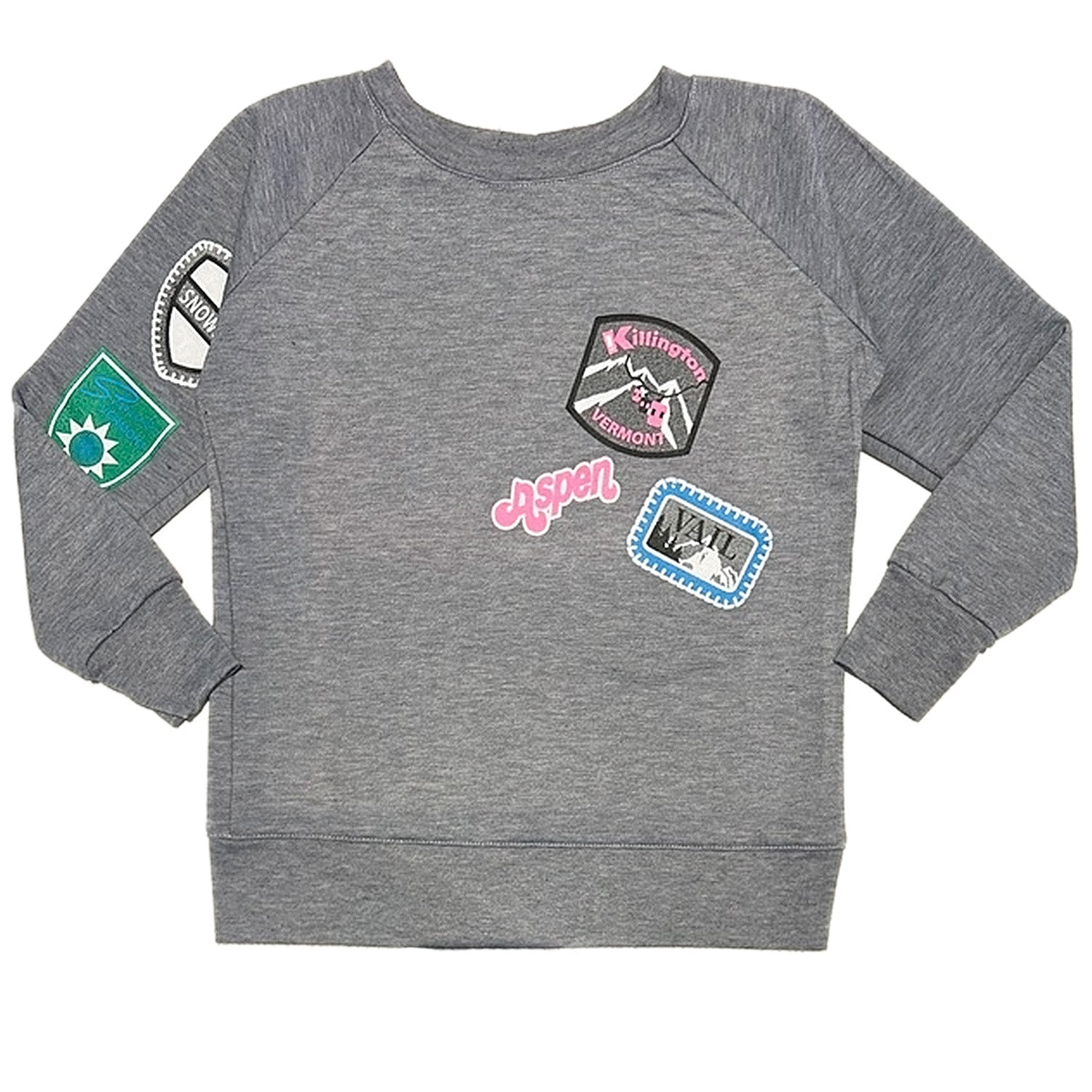 Grey Ski Raglan Sweatshirt – dear hannah prep