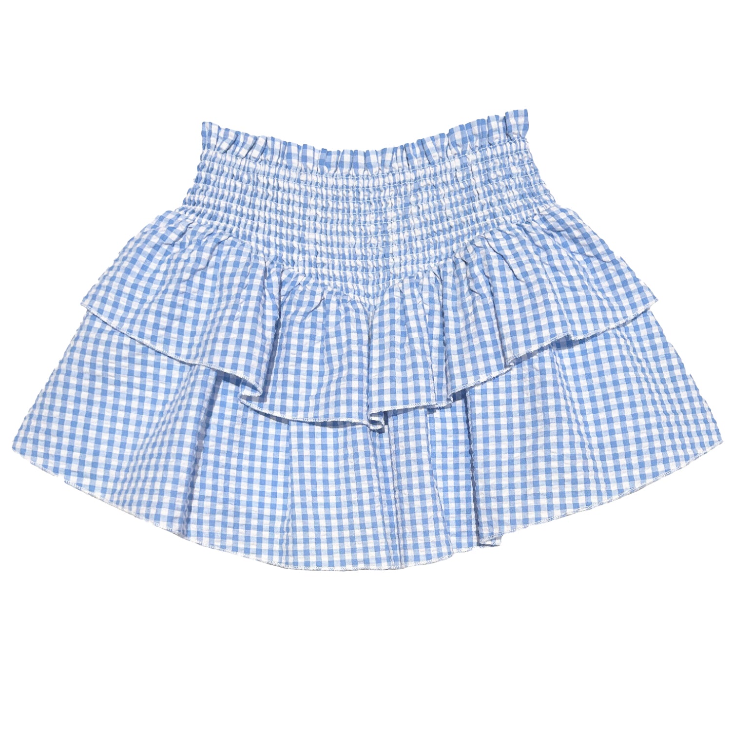 Blue Seersucker Brooke Skirt – dear hannah prep