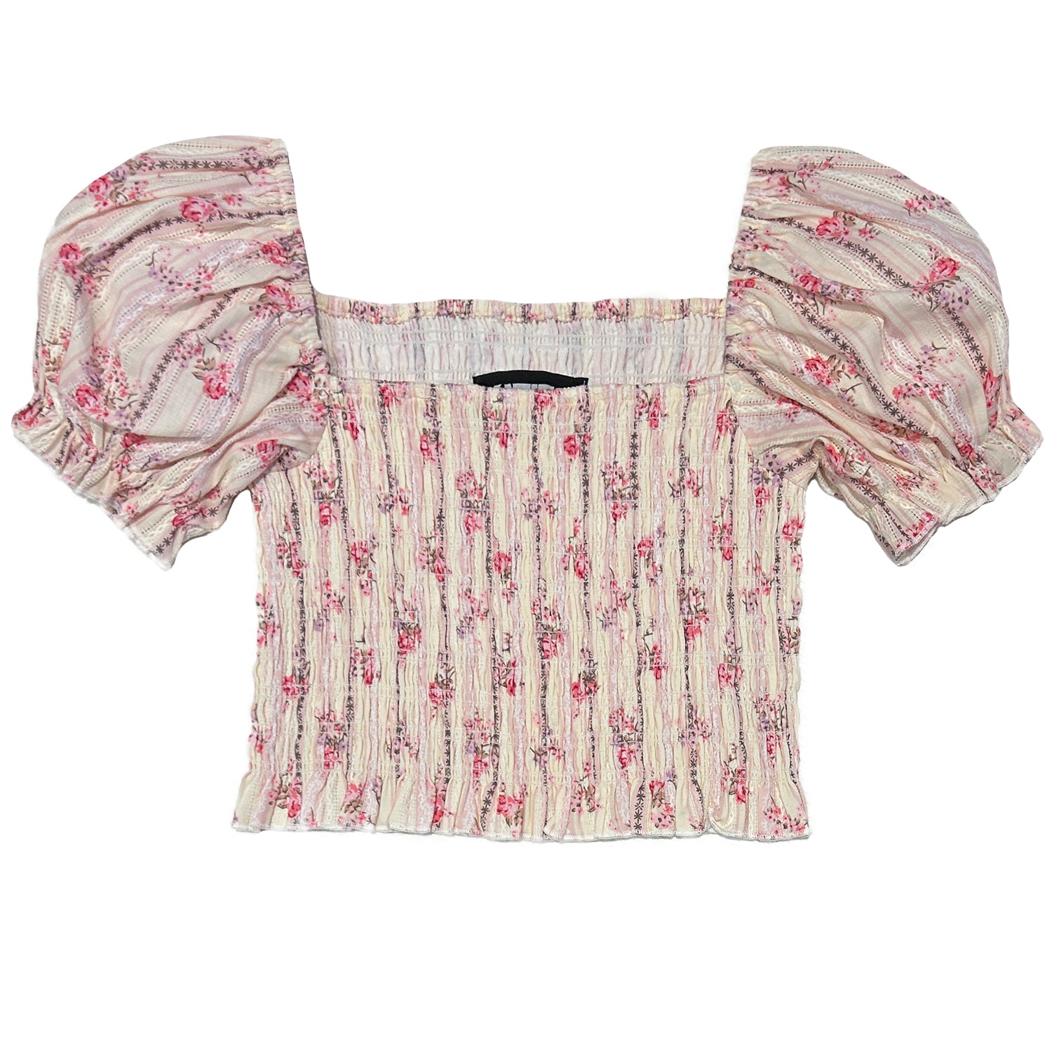 Pink Floral Marlee Top – dear hannah prep