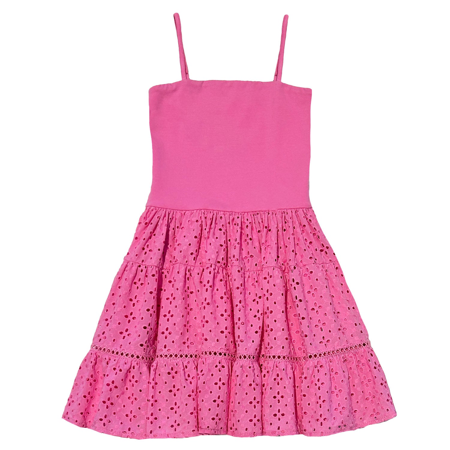 Pink Eyelet Tank Dress – dear hannah prep