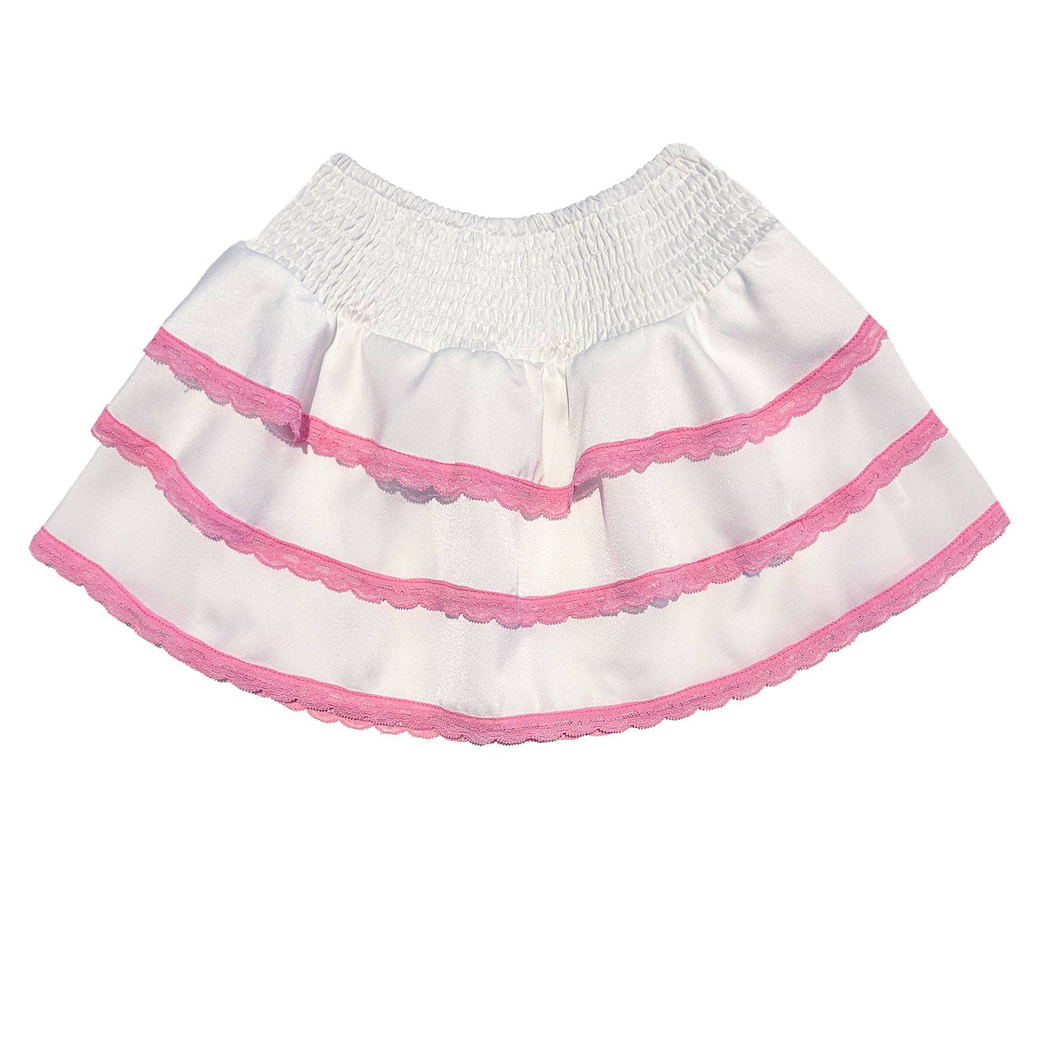 White Satin Lace Skirt – dear hannah prep