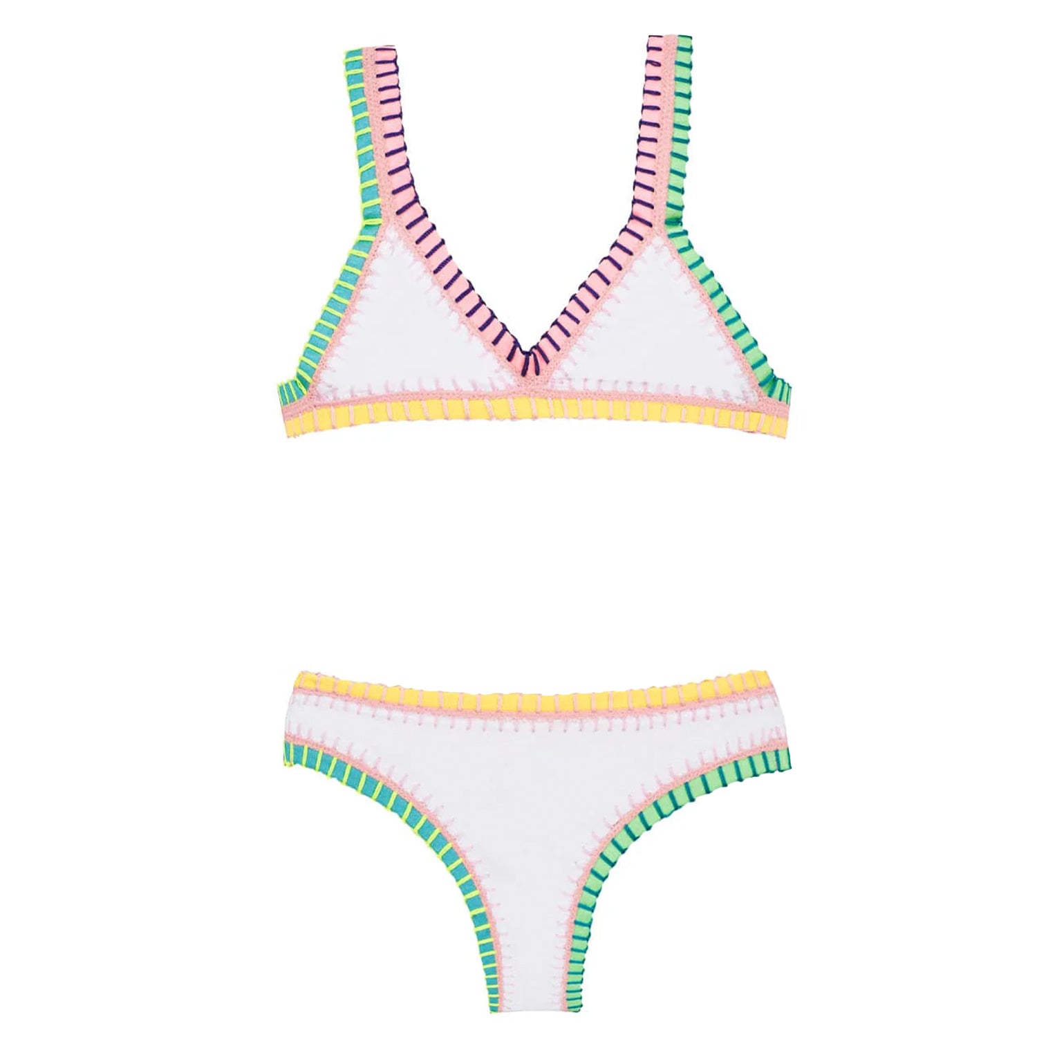 White Embroidered Bikini – dear hannah prep